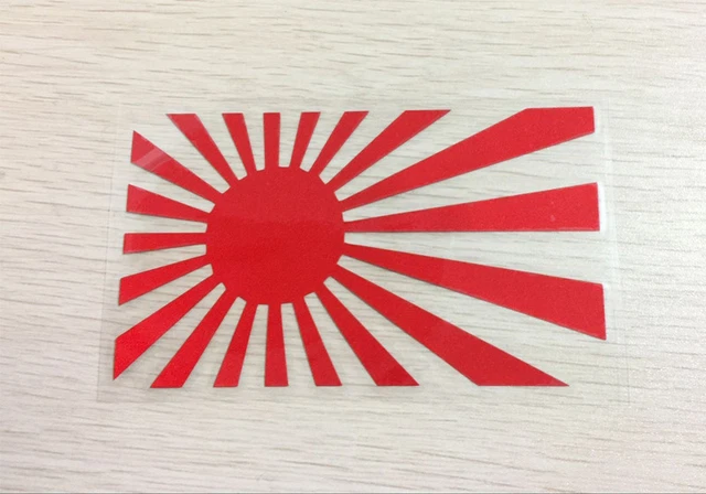 RISING SUN JDM japan flag decal Car Sticker 125mm x 75mm RED £2.42 ...