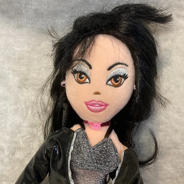 VINTAGE ROCKIN’ RUBY TY Girlz 2007 Black Gothic Leather y2k Soft Doll ...