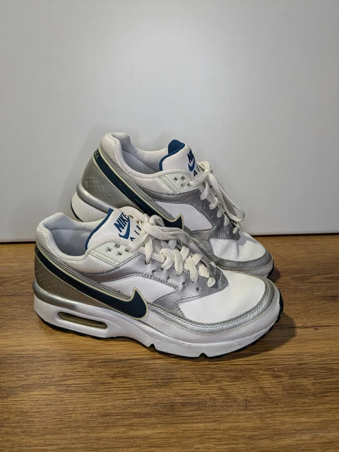VINTAGE RARE NIKE Air Max BW size UK 5.5 (2009) (silver, blue, white) £ ...