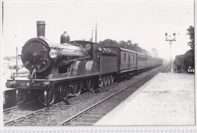 LSWR RAILWAY LOCOMOTIVE No 314 On A Passenger Service Real Photographs ...