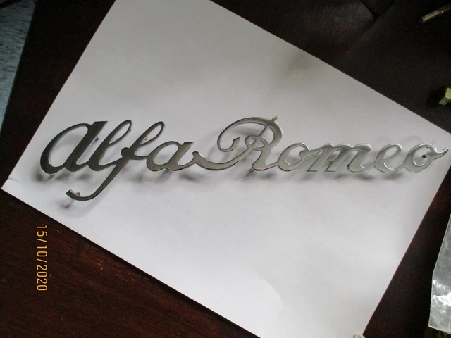 ALFA ROMEO LETTERING nameplate sign logo £143.94 - PicClick UK