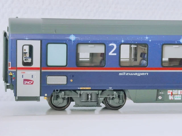 LS MODELS WORLD MW2201-2 EC Bmz Nightjet OBB SNCF HO neuf Vienne-Paris ...