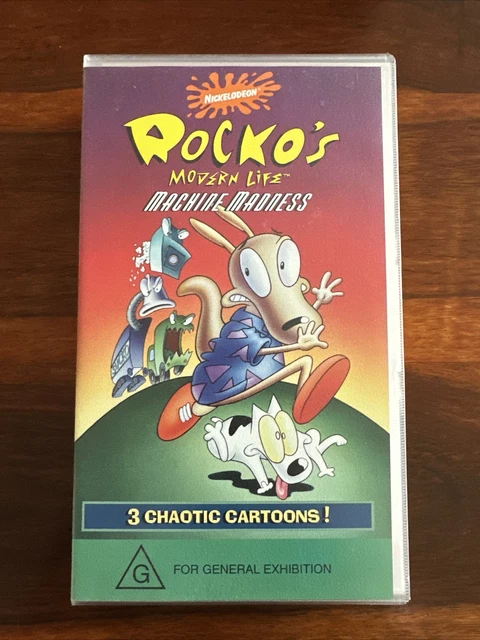 NICKELODEON - ROCKOS Modern Life VHS Machine Madness 1996 90s Animation ...