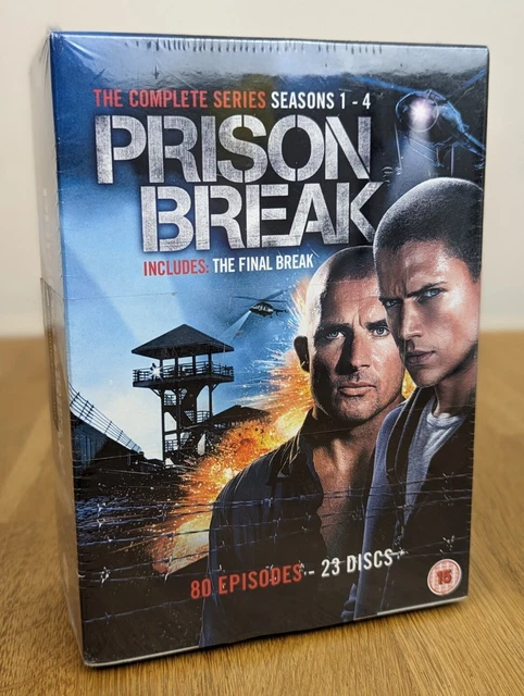 PRISON BREAK: COMPLETE Seasons 1-4 DVD 2012 BoxSet 23 discs 80 Episodes ...