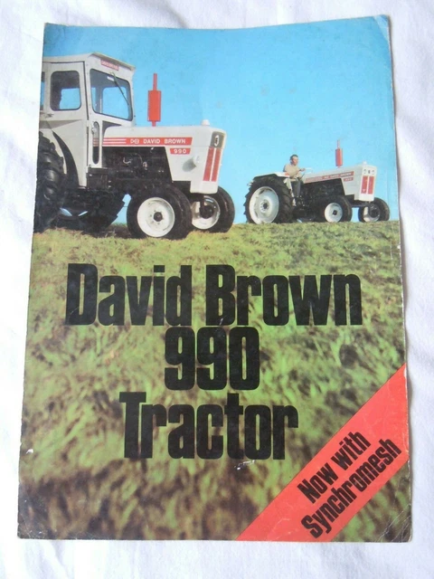 @DAVID BROWN 990 Tractor Brochure "Now with Synchromesh" EUR 6,85 ...