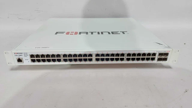FORTINET FORTISWITCH 248E-FPOE 48-Port Gigabit Ethernet Switch - READ ...