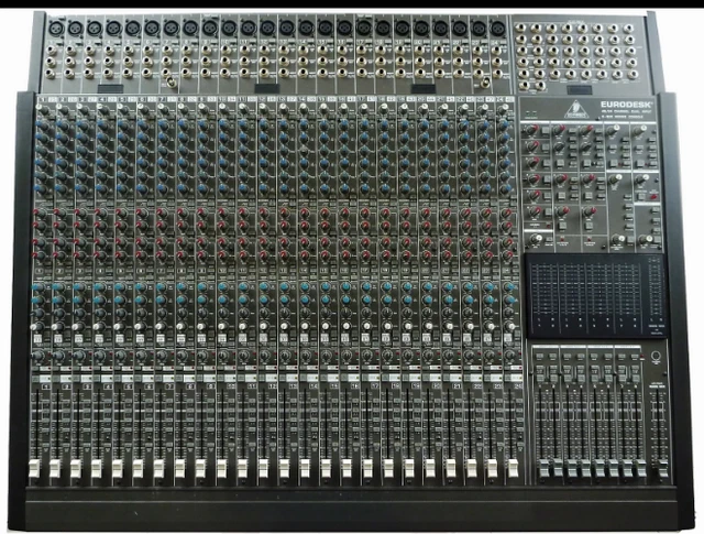 BEHRINGER EURODESK MX8000 24/48 inline channel recording/mixing console with PSU £200.00 ...