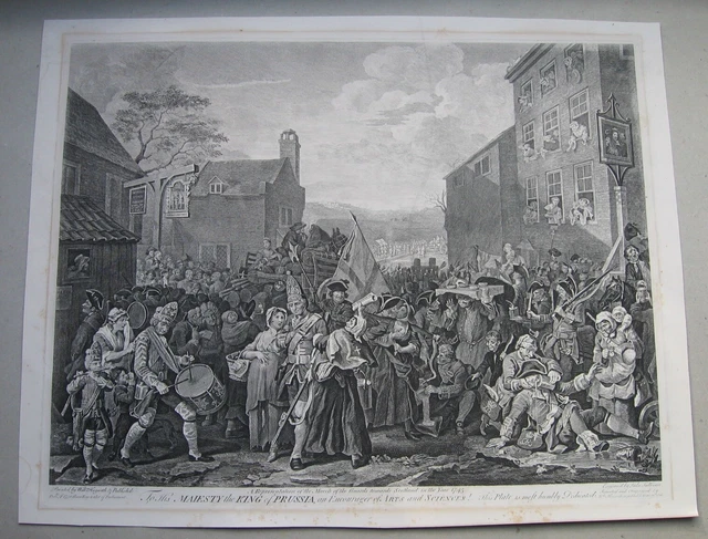 LUKE SULLIVAN: MARSCH auf Finchley 1750/March Finchley Print Radierung ...