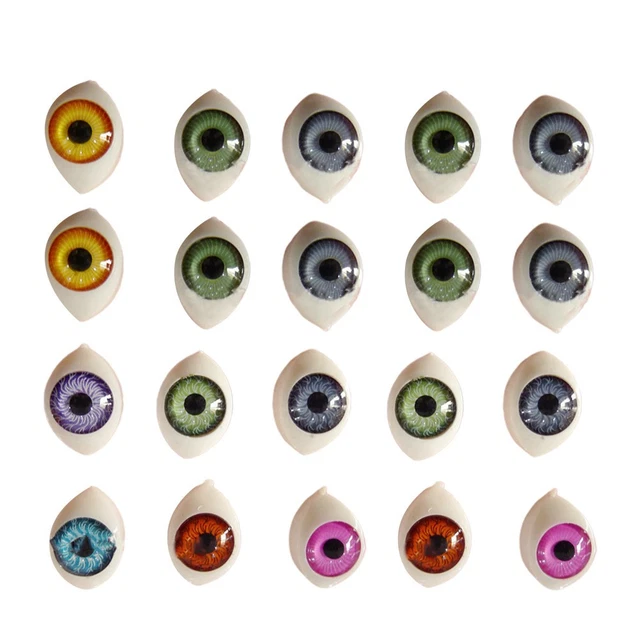 200 PCS CREATIVE Simulation Eyeball Hemisphere Eyeball Fake Eyes Decor ...
