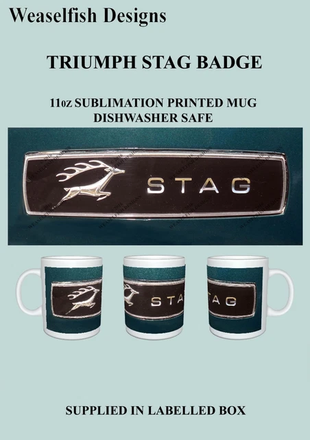 TRIUMPH STAG CLASSIC Car Badge / Emblem, Photo Mug £12.00 - PicClick UK