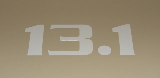 13.1 HALF MARATHON Decal Sticker Run Jog *NEW 3" $2.99 - PicClick