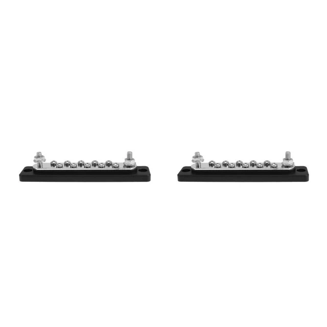 2PCS DISTRIBUTION BLOCK 150 Amp BusBar Terminals Junction Distribution ...