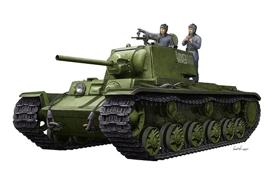 TRUMPETER 09597 KV-1 1942 SIMPLIFIED TURRET TANK WITH TANK CREW 1:35 ...