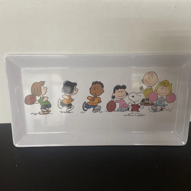 PEANUTS GANG SNOOPY Woodstock Charlie Brown Serving Appetizer Tray £19. ...