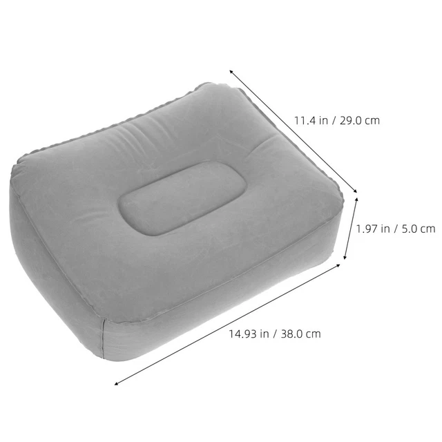 2 PCS LIGHTWEIGHT Foot Rest Inflatable Feet for Airplane Footrest Pad ...