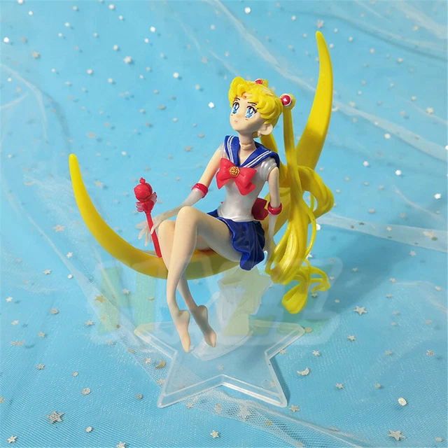 ANIME SAILOR MOON Tsukino Usagi PVC Figure Model Toy Decor Gift 15cm ...