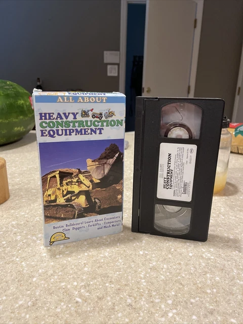 ALL ABOUT HEAVY Construction Equipment VHS Kids Educational RARE OOP ...