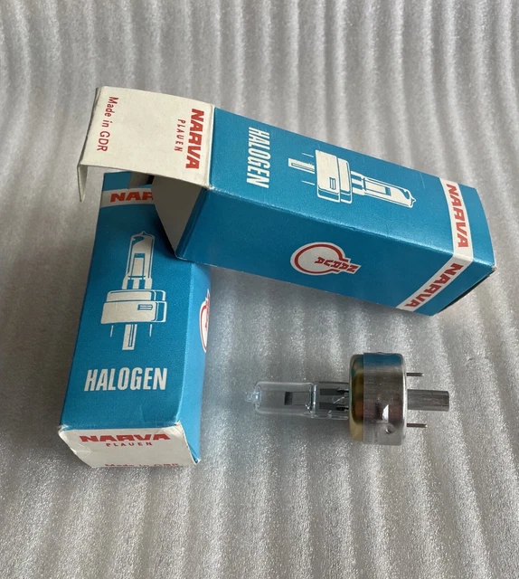 2 STÜCK DDR Halogen Projektionslampe NARVA HLWS6 Projektorlampe 24V ...