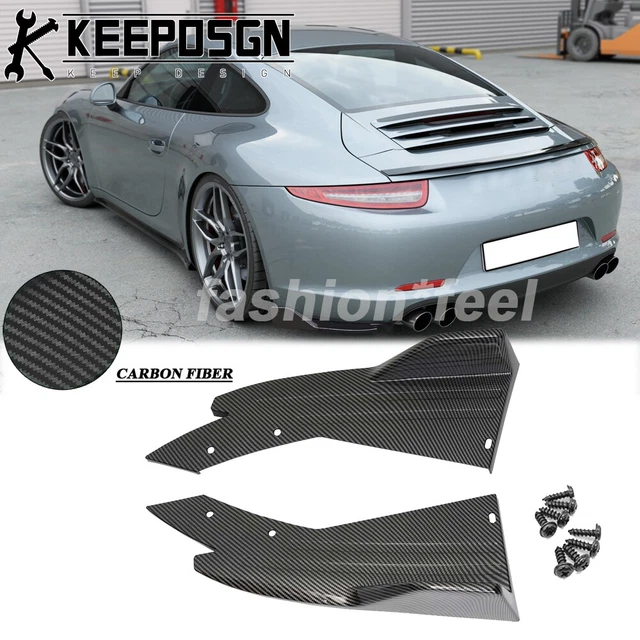 CARBON FIBER REAR Bumper Lip Diffuser Splitter Body Kit for Porsche 911 ...
