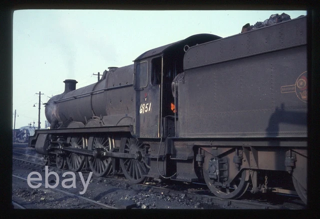 ORIGINAL 35MM SLIDE- Hall Class 6951 'Impney Hall' on shed at Banbury ...