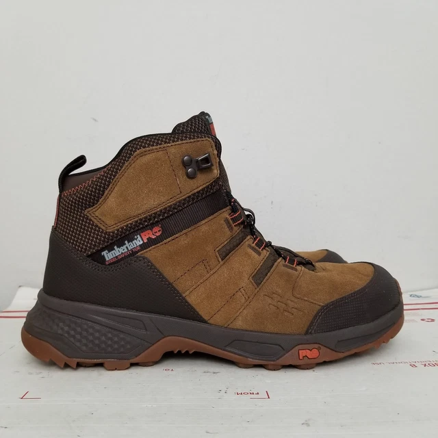 TIMBERLAND PRO SWITCHBACK LT Steel Toe Boots Mens Size 10.5 Brown Hiker ...