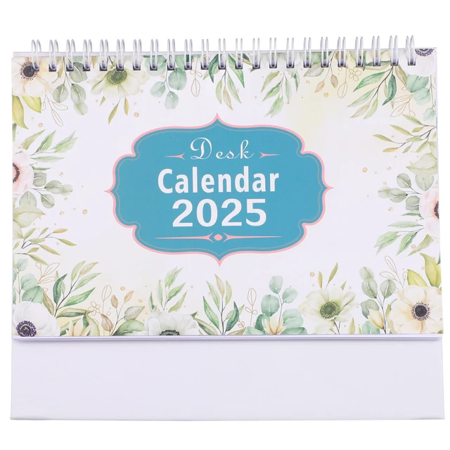 SMALL DESK CALENDAR 2025 Standing Desk Calendars 2025 Desk Flip Planner ...