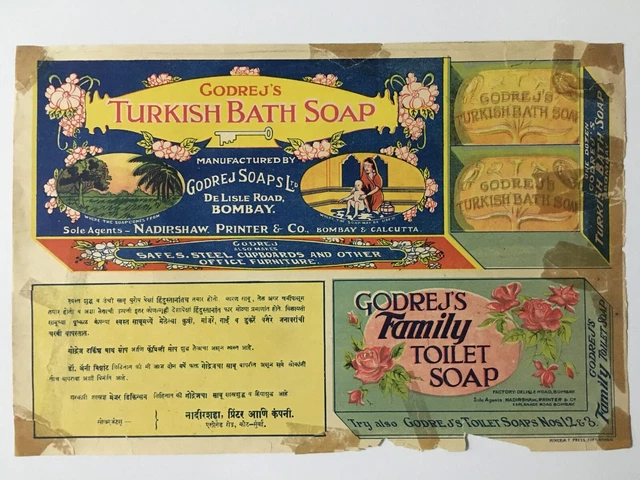 30'S GODREJ TURKISH BATH SOAP Ad Advertising 14.50in x 9.5 $79.99 ...