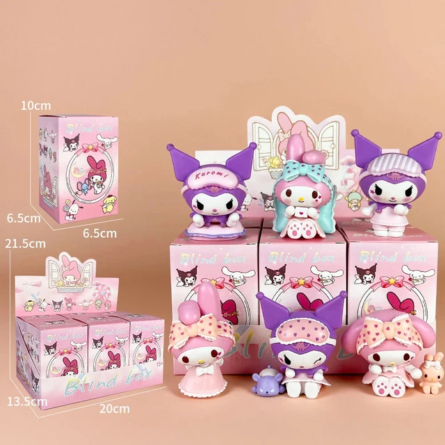 SANRIO FIGURE BLIND Box Cute Kuromi My Melody Figures Pajamas Series ...