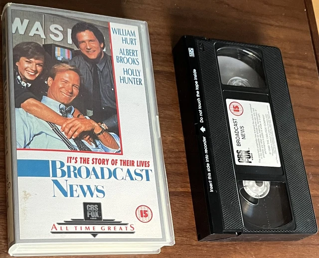 BROADCAST NEWS VHS Video 1989 CBS Fox William Hurt Holly Hunter Albert ...