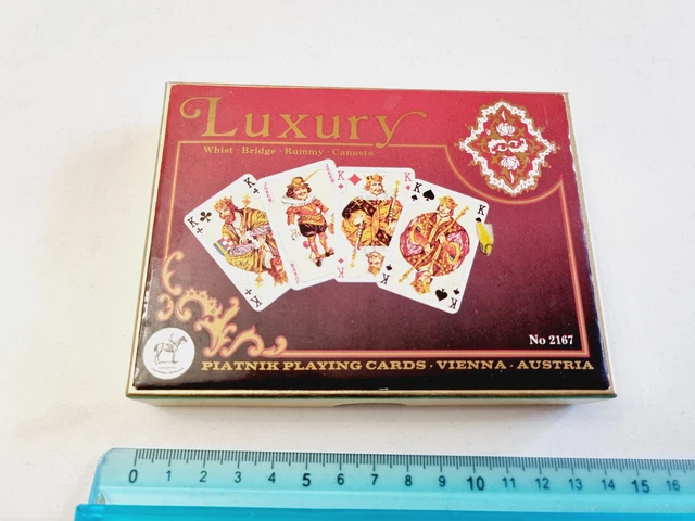 CARTE DA GIOCO Sigillate Luxury Piatnik Ramino Original Vintage Playing Cards EUR 29,90 ...
