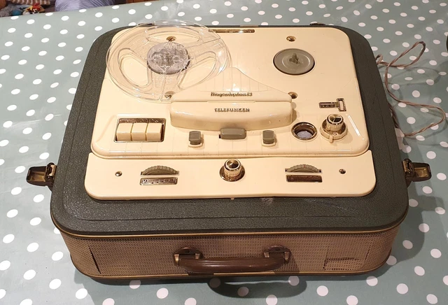 TELEFUNKEN MAGNETOPHON 85 Reel-to-reel tape recorder + RARE mic £46.93 ...