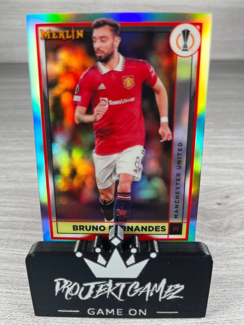 2022-23 TOPPS MERLIN Bruno Fernandes Refractor 99 Manchester United EUR ...