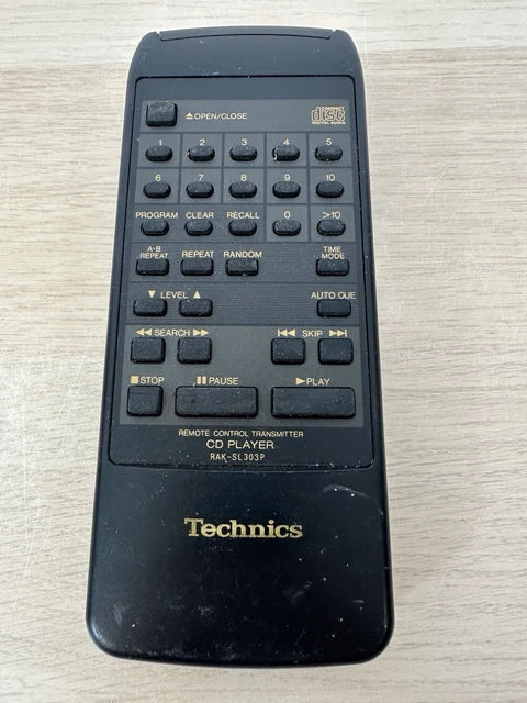 TECHNICS RAK-SL303P CD Player Remote for SL-PGA100 SL-PG300 SL-PG300EK SL-PS700 £15.21 - PicClick UK