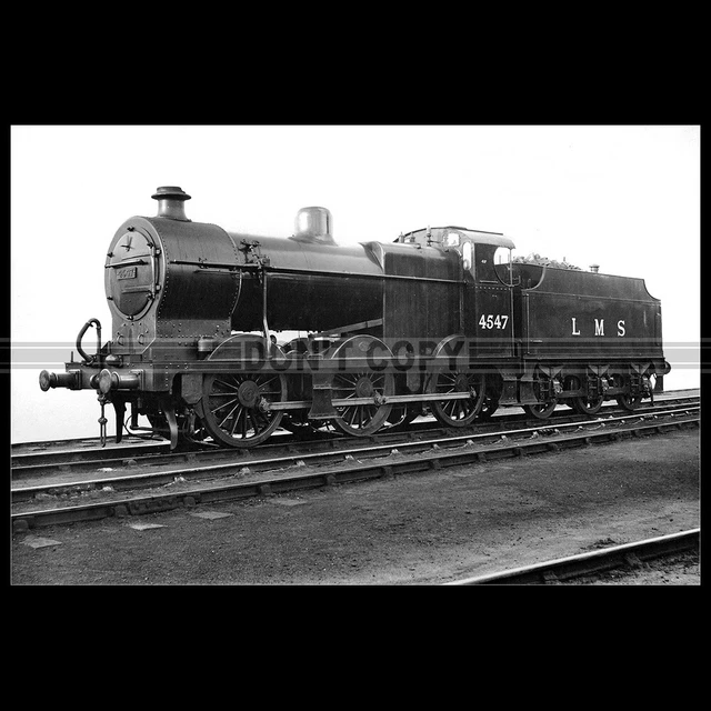 PHOTO T.000551 STEAM LOCOMOTIVE 4547 LONDON MIDLAND SCOTTISH RAILWAY ...