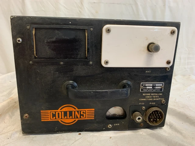 MILITARY RADIO COLLINS Aircraft 180L-3 Antenna Coupler Tuner Longwire ...
