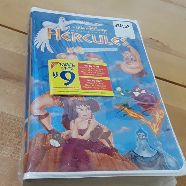 DISNEY'S HERCULES MASTERPIECE VHS Video Tape Clamshell BRAND NEW ...