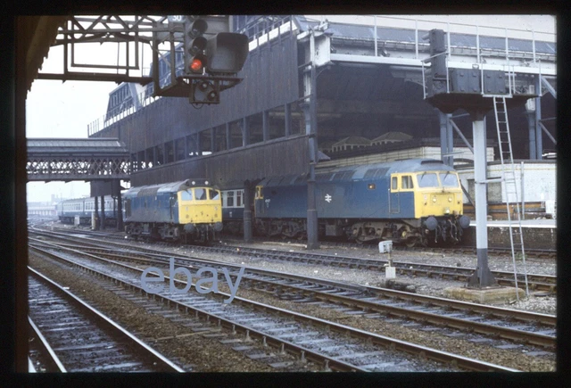ORIGINAL 35MM SLIDE - Class 47-47477 w/ Class 25 as pilot at Manchester ...