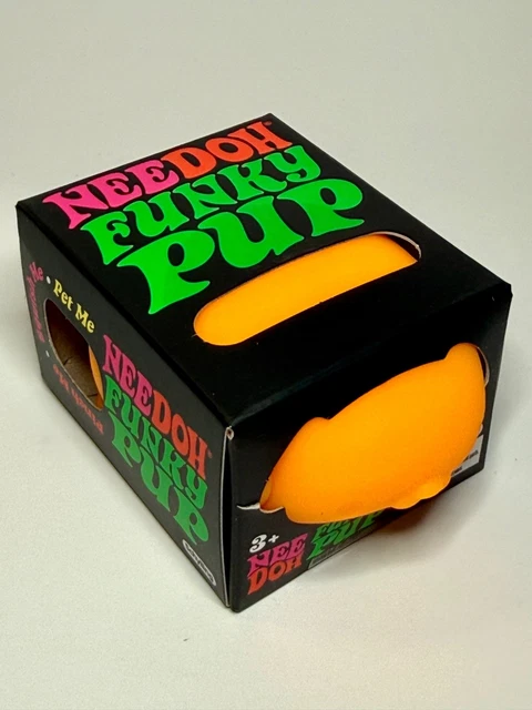 AUTHENTIC NEEDOH FUNKY Pup🐶 Orange TikTok Viral Squishy Toy🔥RAREST ...