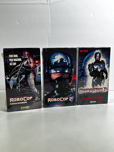 ROBOCOP VHS LOT Robocop 1,2,3 VTG Cassette Tape Movie Classics £19.94 ...
