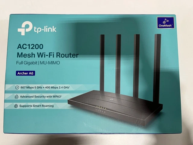 TP-LINK ARCHER A6 AC1200 Wireless Dual Band MU-MIMO Gigabit Wi-Fi ...
