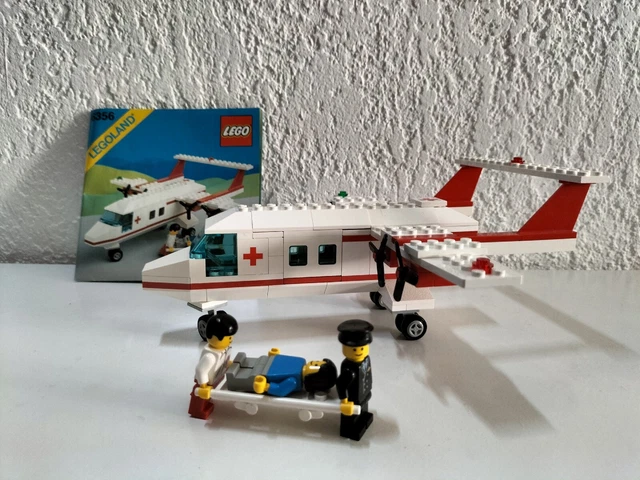 LEGO 6356 L'AVION De Sauvetage med-star rescue Plane Legoland Vintage ...