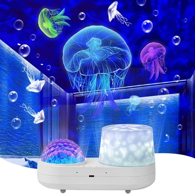 OCEAN STARRY PROJECTOR Galaxy Nebula Night Light USB-Powered With 6 ...