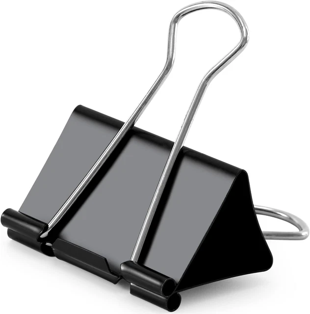 EXTRA LARGE BINDER Clips 2.4 Inch Length, Jumbo Binder Clips for Office ...