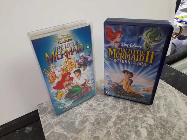 VHS DISNEY TAPES bundle 2 tapes..the little mermaid 1 and 2 £5.00 - PicClick UK