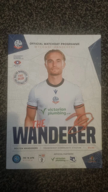 BOLTON WANDERERS FOOTBALL Programmes 24/25 Bolton Vs WYCOMBE £1.24 ...