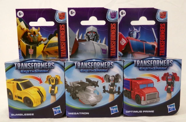 HASBRO TRANSFORMERS EARTHSPARK Tacticons Bumblebee Optimus Megatron ...