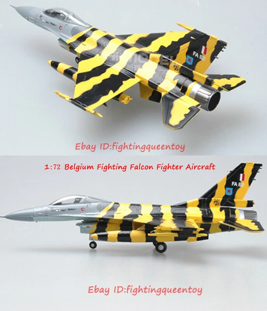 1:72 F-16A EASY Model Belgium Fighting Falcon Fighter Aircraft Tiger ...