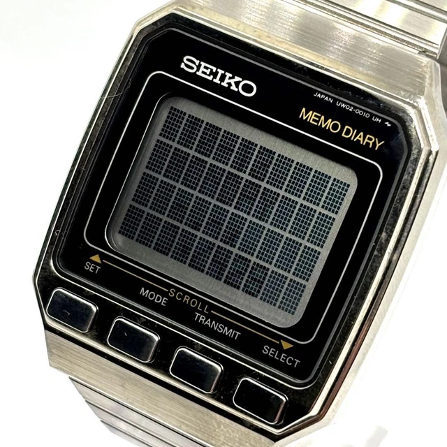 SEIKO MEMO DIARY 1984 Men's Quartz Digital Watch 30m Waterproof, used £ ...
