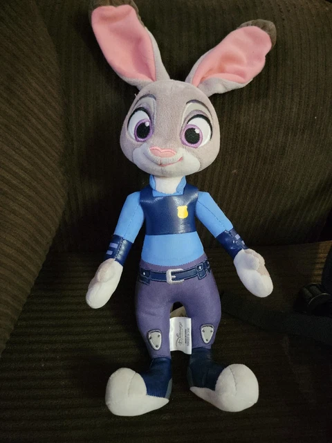DISNEY STORE ZOOTOPIA Officer Judy Hopps Rabbit 12" Plush Stuffed ...