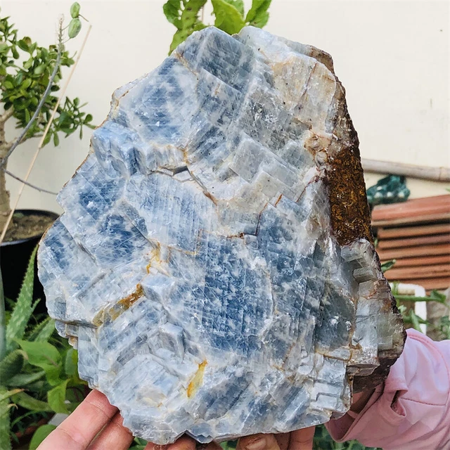 11LB NATURAL BLUE Calcite Quartz Crystal Gemstone Raw Mineral Specimen ...
